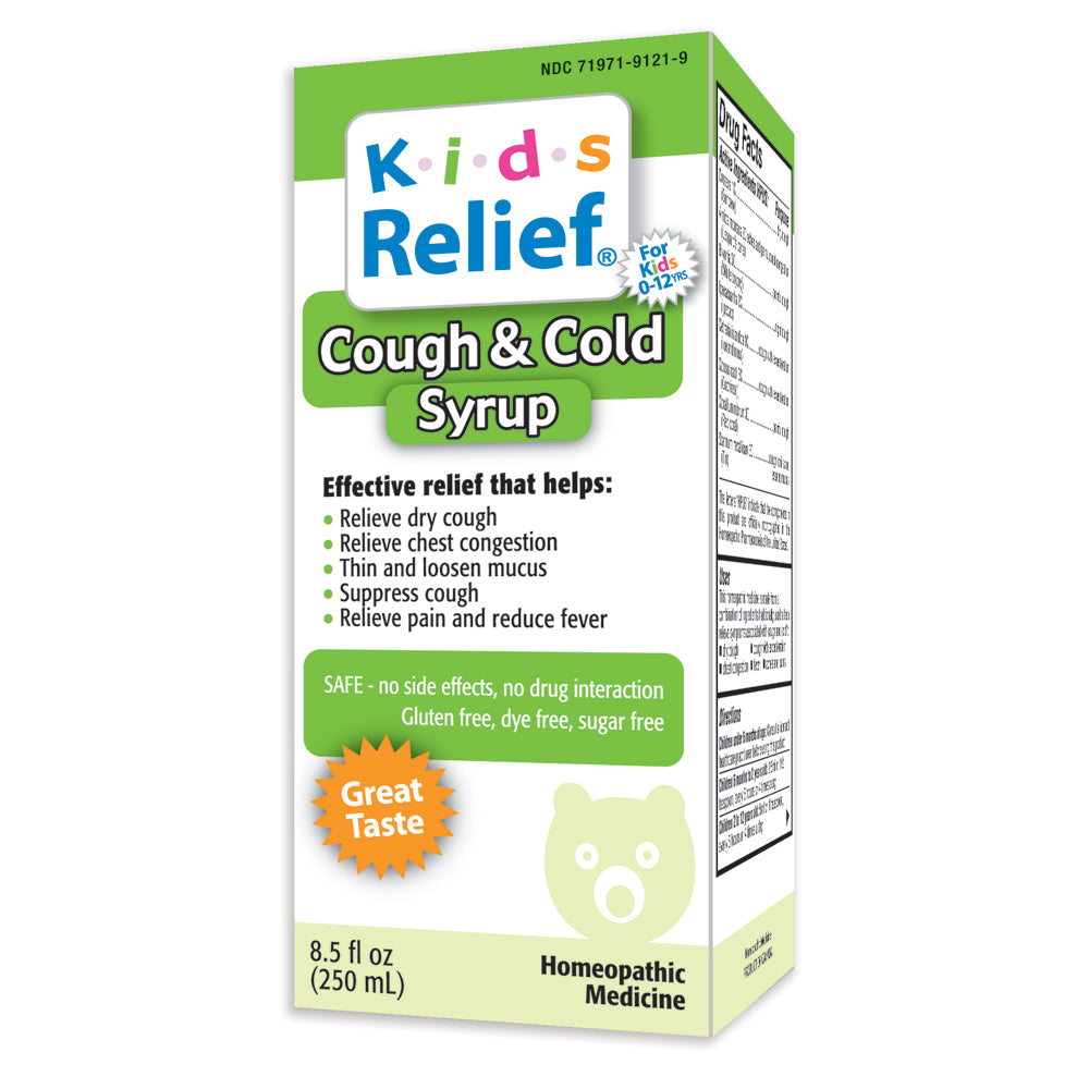 Kids Relief Cough & Cold Syrup for Kids 0-12 Years (250ML) – Homeolab Shop